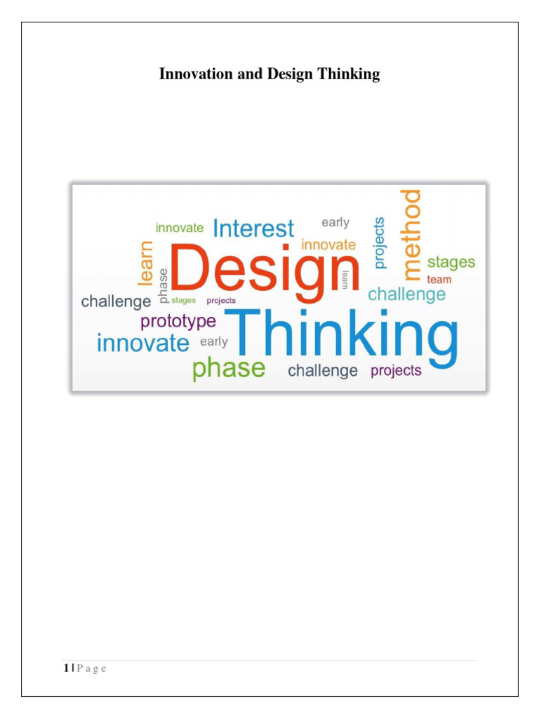 Innovation and Design Thinking | PDF | Design Thinking | Thought