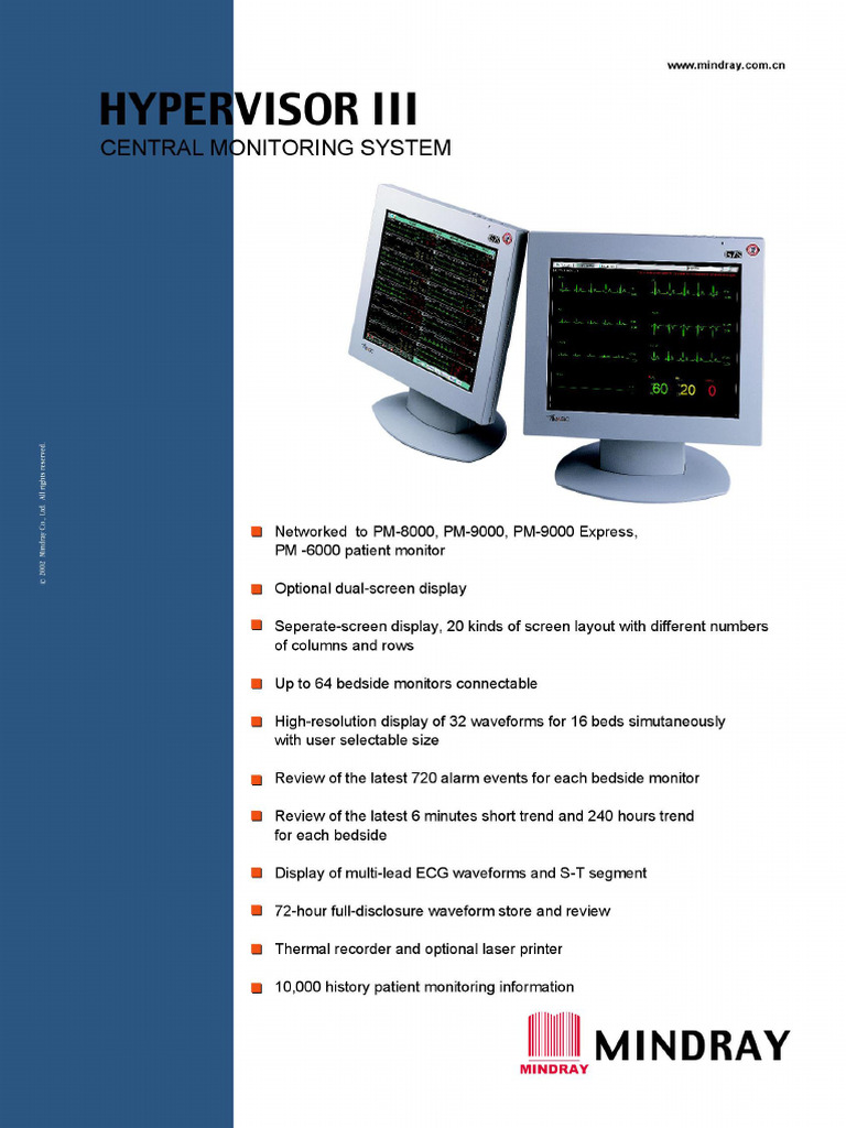 Central Monitoreo Mindray Iii | PDF