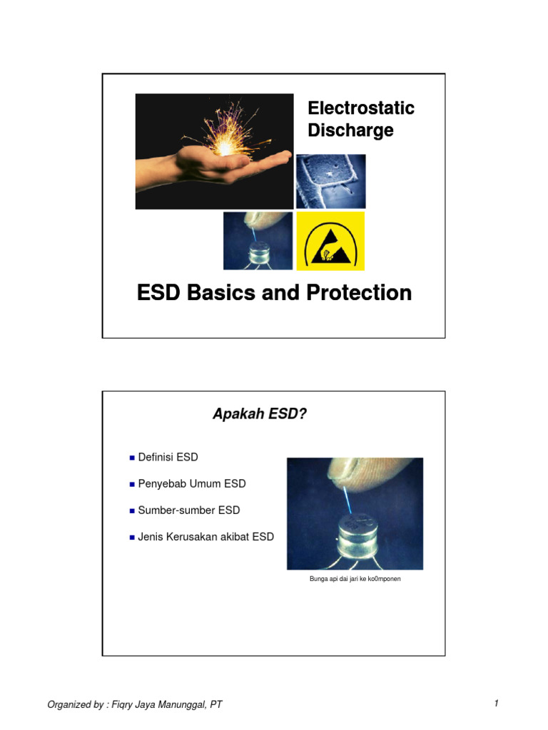 Electro Static Discharge (ESD) | PDF | Teknologi & Rekayasa