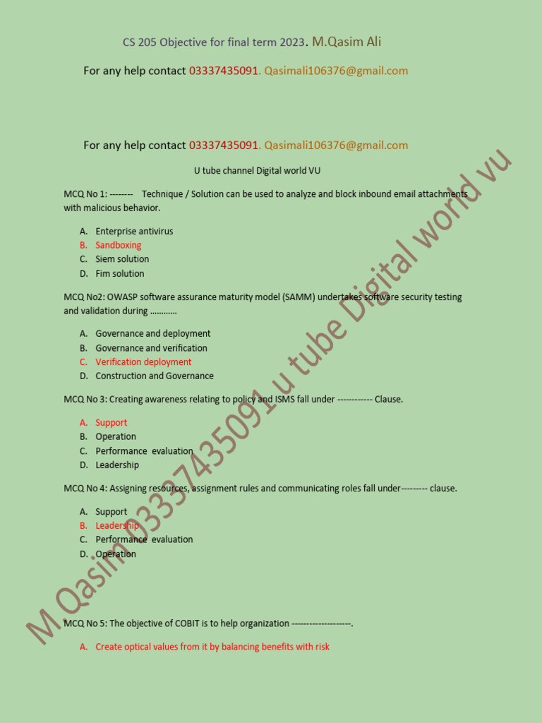 CS 205 M.Qasim 1st Updated Final Complet File | PDF | Security ... CS 205 M.Qasim 1st Updated Final Complet File | PDF | Security ...