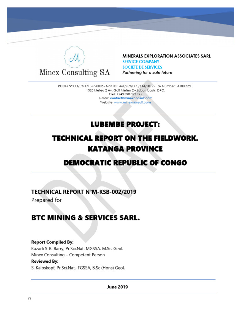 LBB - Technical Report - Draft | PDF | Natural Materials | Earth Sciences