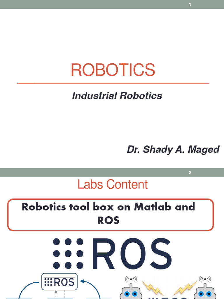 Lecture 1 - Intro | Download Free PDF | Robotics | Robot