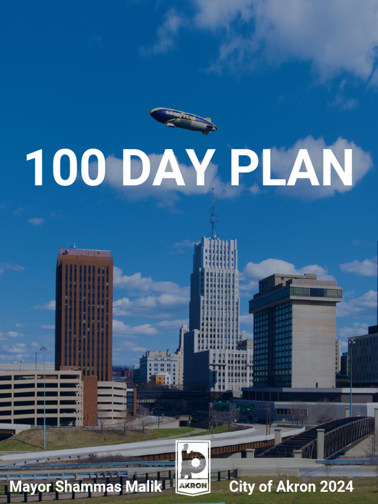 Akron Mayor Shammas Malik 100 Day Plan | PDF | Sustainability | Police
