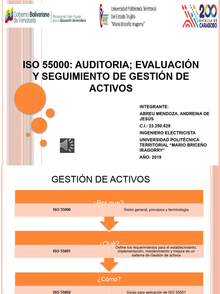 Asignacion ISO 55000 | PDF | Ingeniería de confiabilidad