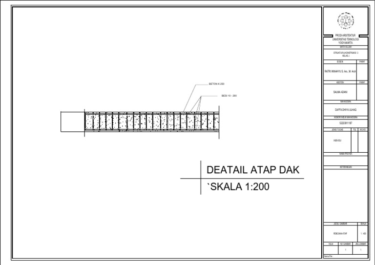 Detail Atap Dak | PDF
