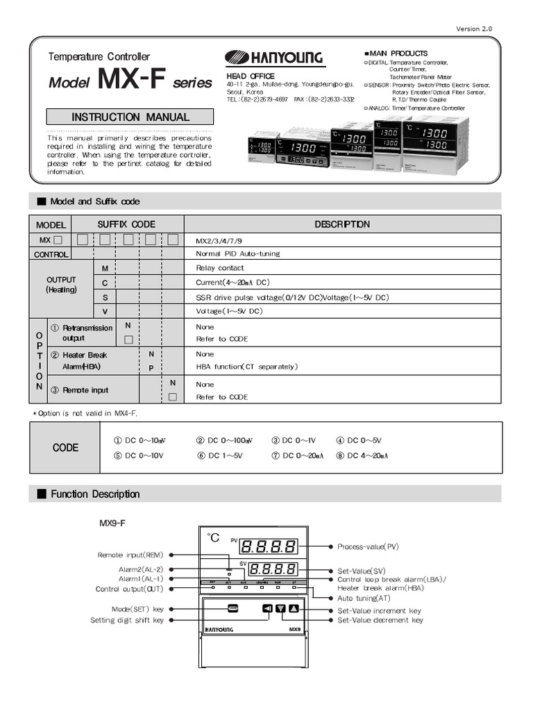 MX F Series | PDF | Physical Quantities | Electronic Engineering