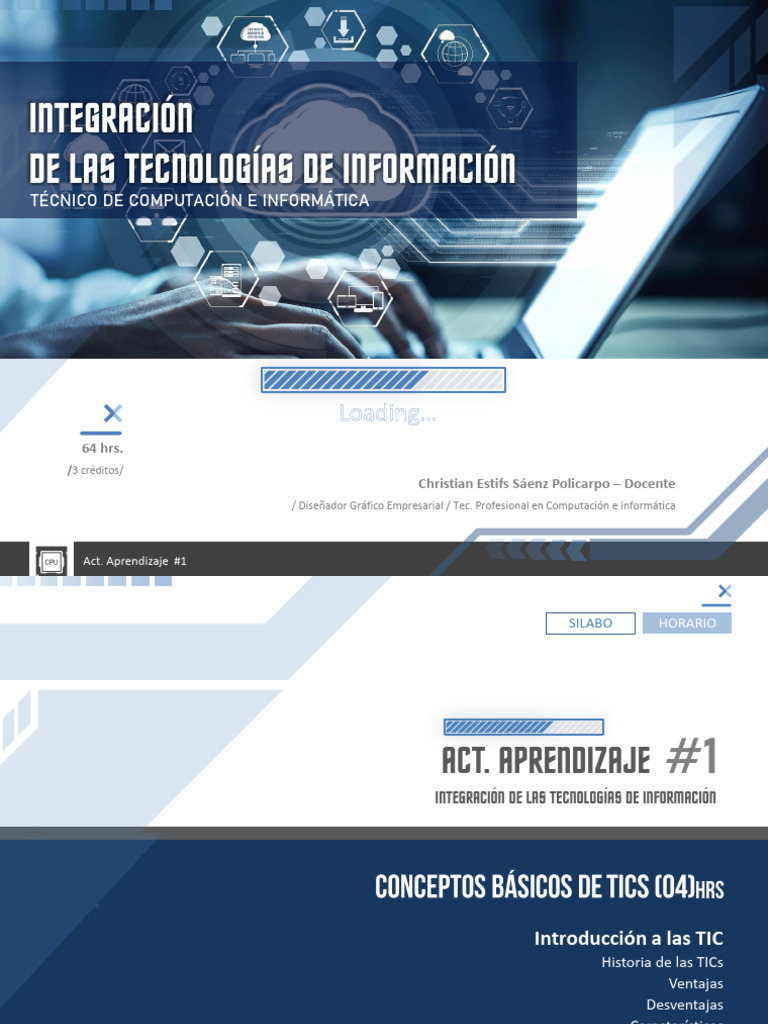 ACT 1 - Integración de Las TIC2 | PDF | Tecnología de información y comunicaciones | Teléfono