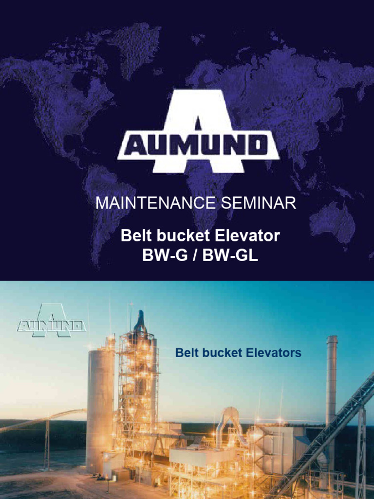 Maintenance Seminar: Belt Bucket Elevator BW-G / BW-GL | PDF | Belt ...