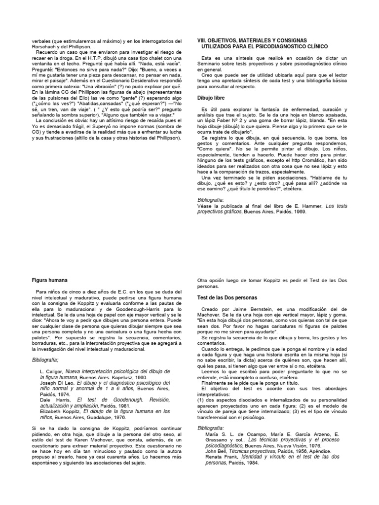 Objetivos, Materiales y Consignas.... Arzeno | PDF | Color | Lápiz