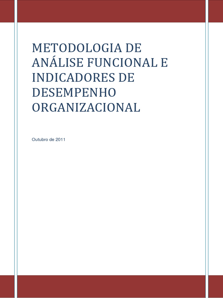 Manual de Análise de Funções e Indicadores de Desempenho | PDF | Gestão ...
