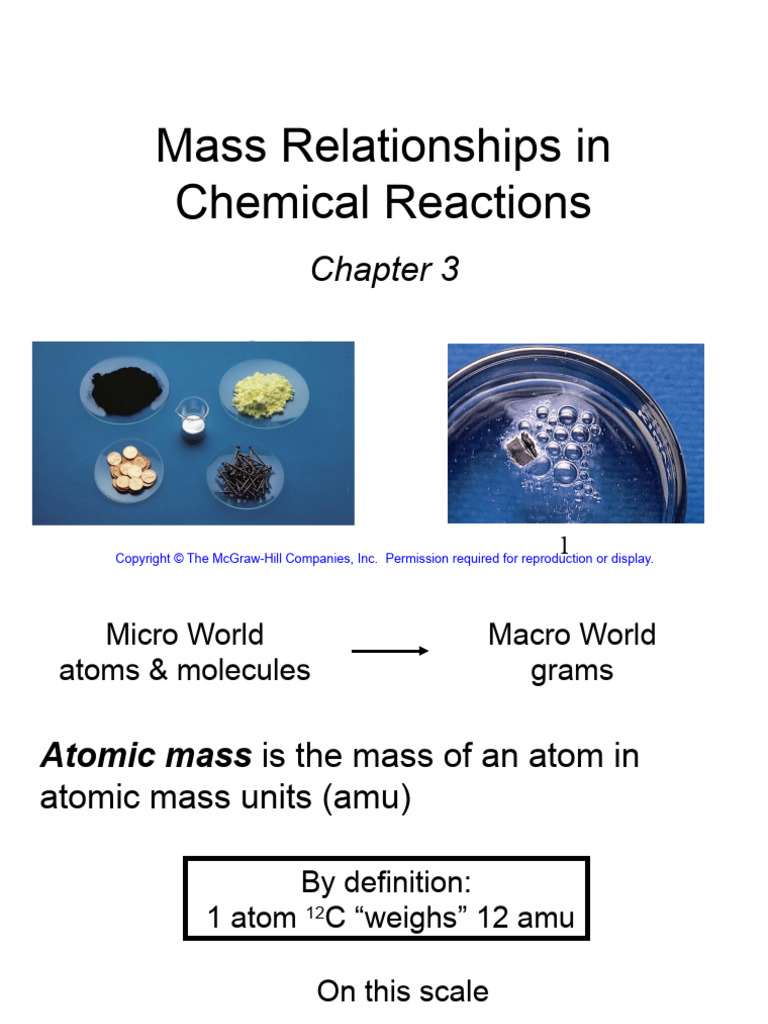 03 - Mass Relationships in Chemical Reactions | PDF | Mole (Unit ...