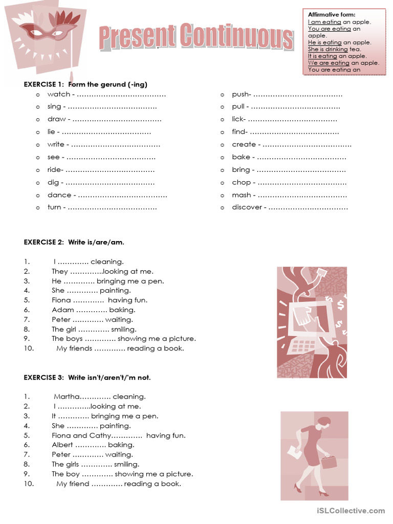 Present Continuous | PDF