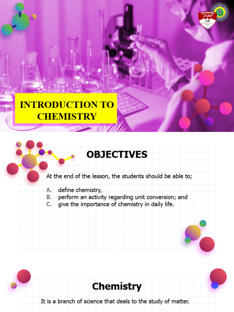 Introduction of Chemistry | PDF | Chemistry | International System Of Units