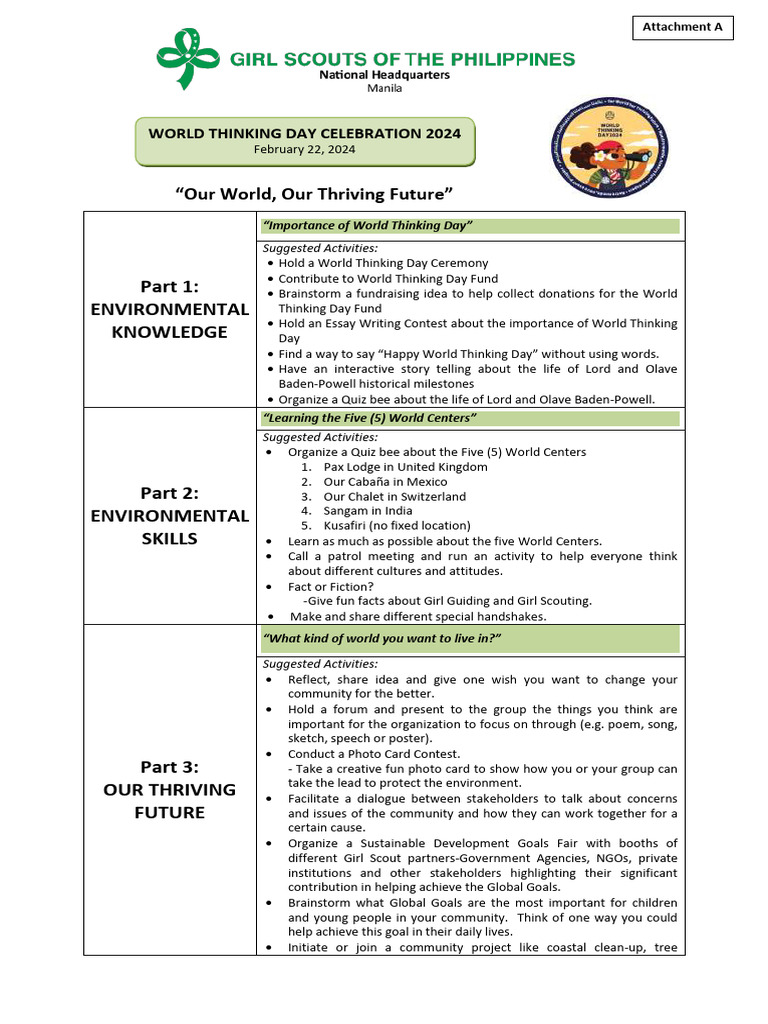WTD 2024 Attachments Attachments A B | Download Free PDF | Natural ...