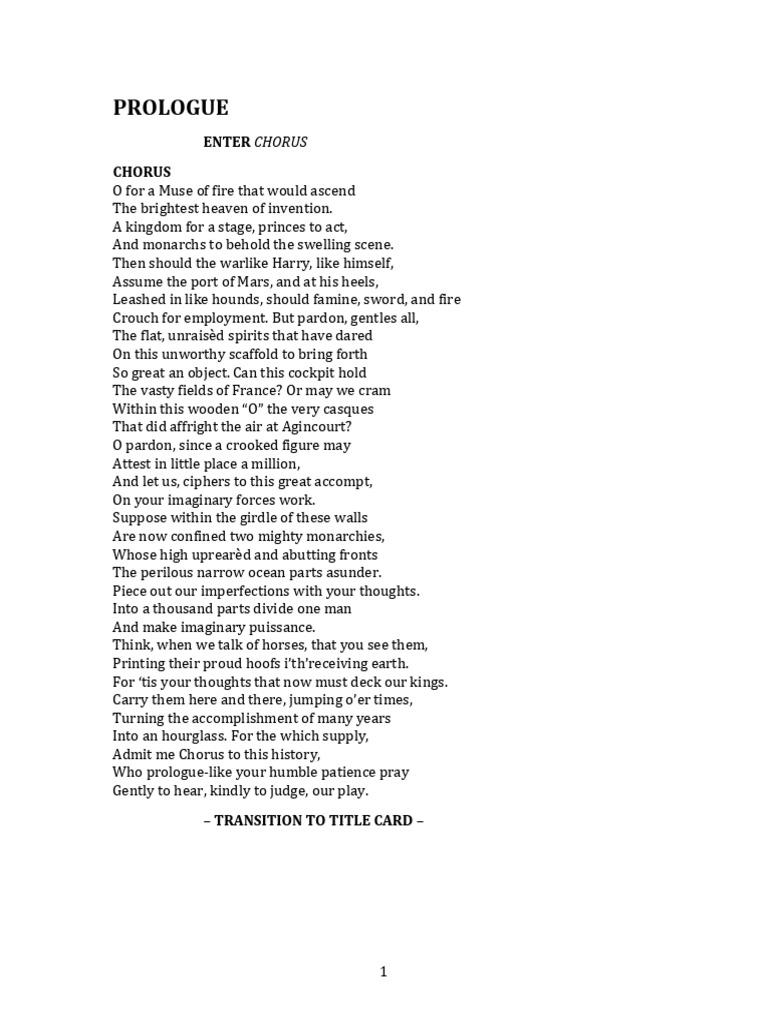 Henry V - Shakespeare - Script | PDF | Charlemagne