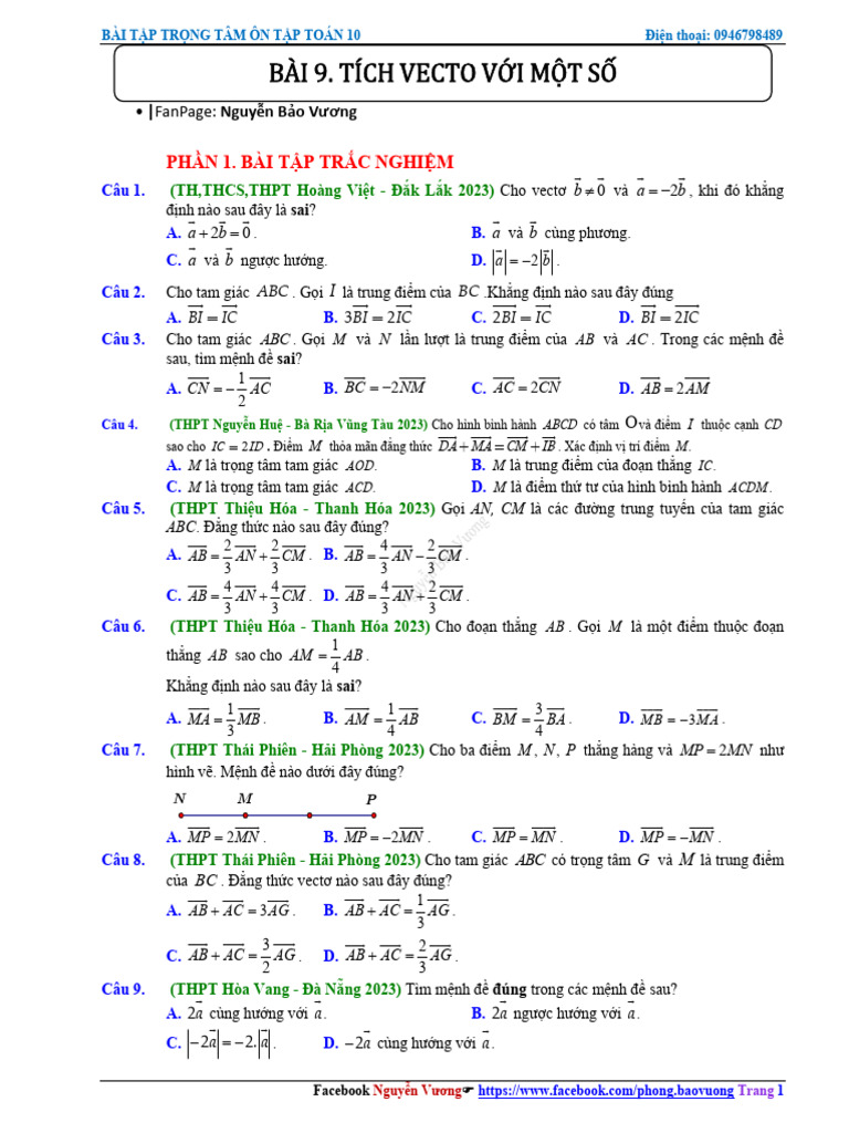 Tich Vecto Voi 1 So - CH | PDF