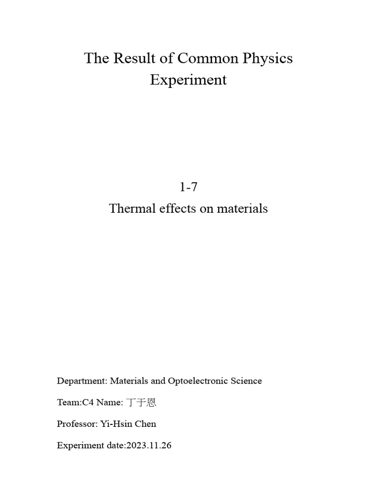 1-7 Thermal Effects On Materials | PDF | Diode | Rectifier