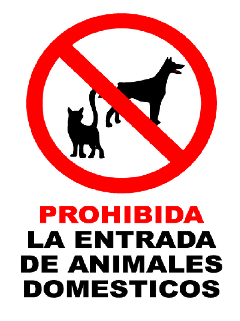 Prohibido Ingreso de Animales | PDF