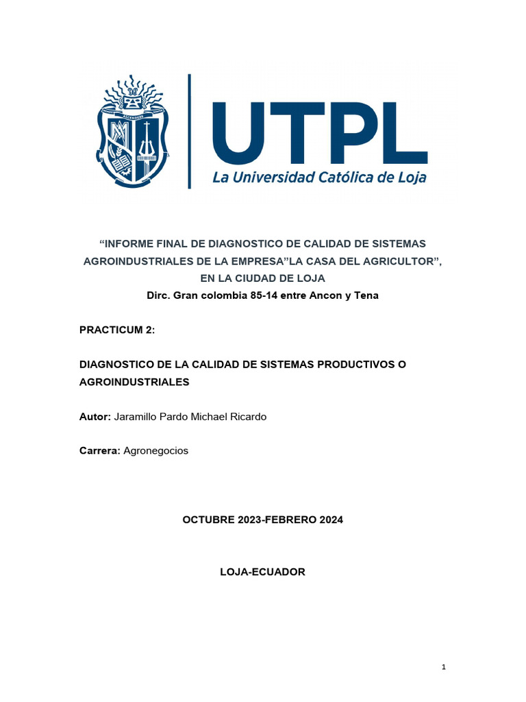 Practicum 2 Fial | PDF | Agricultura | Marketing