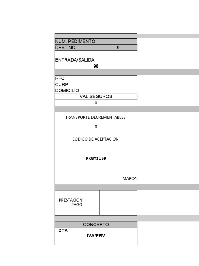Pedimento Virtual Examen | PDF | aduana | Business