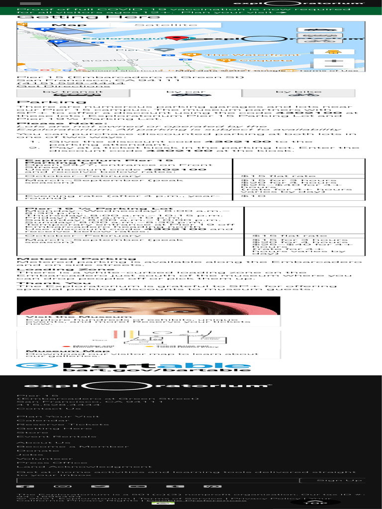 Getting Here Exploratorium | PDF