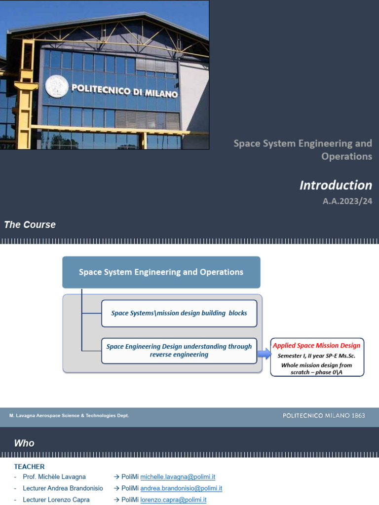 SSEO-L1 Intro2024 | PDF | Systems Engineering | System