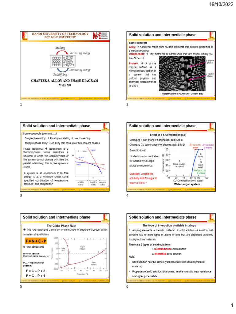 ch3. Alloy and Phase Diagram | PDF | Phase (Matter) | Phase Diagram
