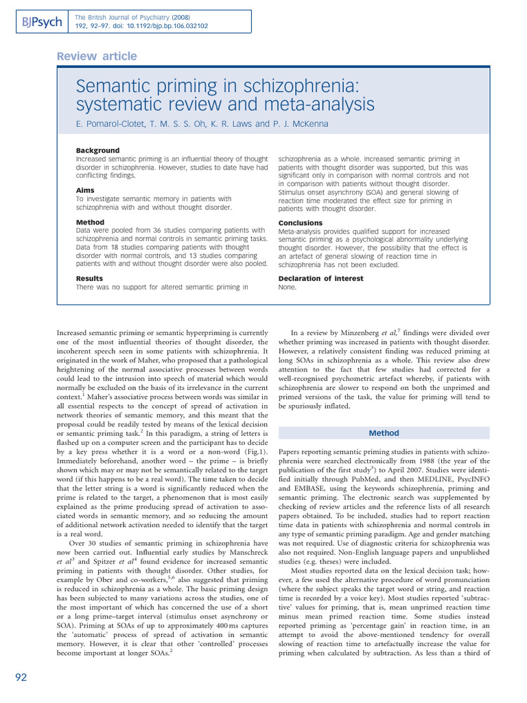 92 Full | PDF | Priming (Psychology) | Effect Size