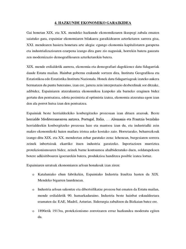 Hazkunde Ekonomiko Garaikidea | PDF