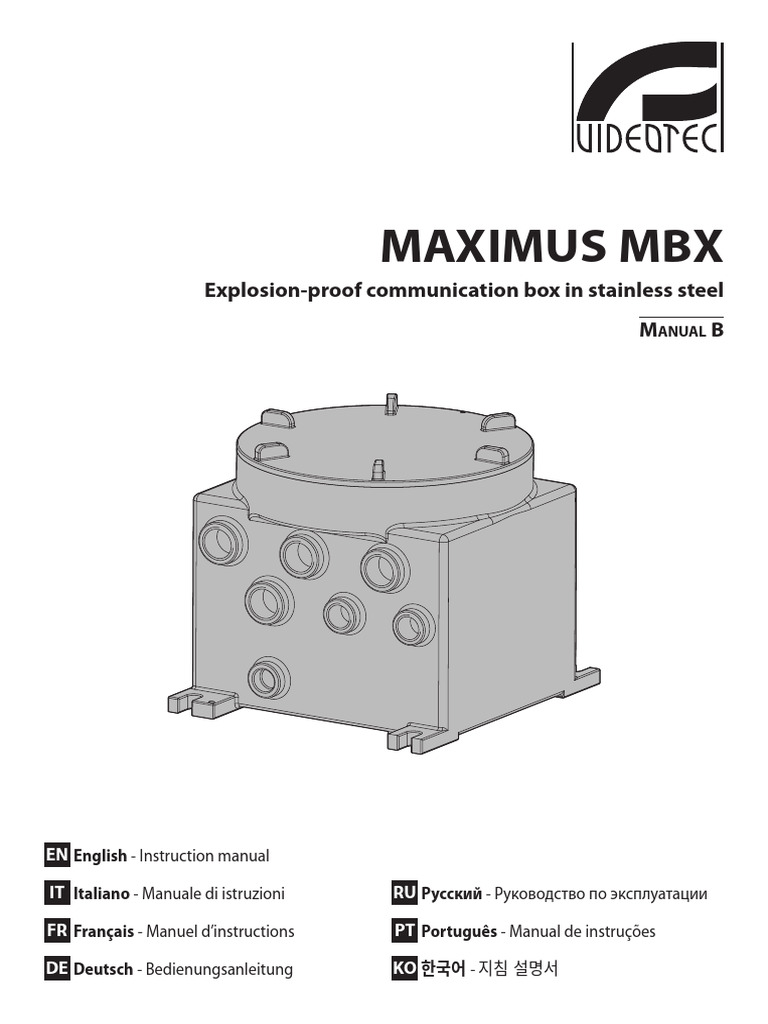 Maximus MBX Manual B | PDF | Electrical Connector | Electromagnetism