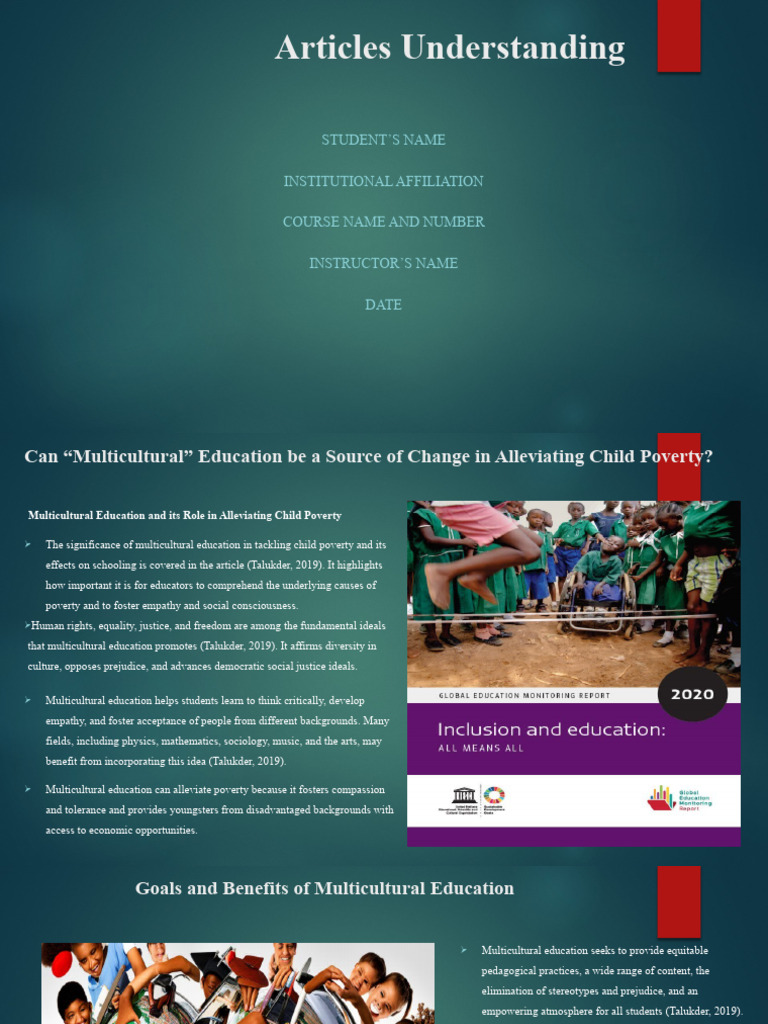 Articles Understanding | PDF | Inquiry Based Learning | Multiculturalism