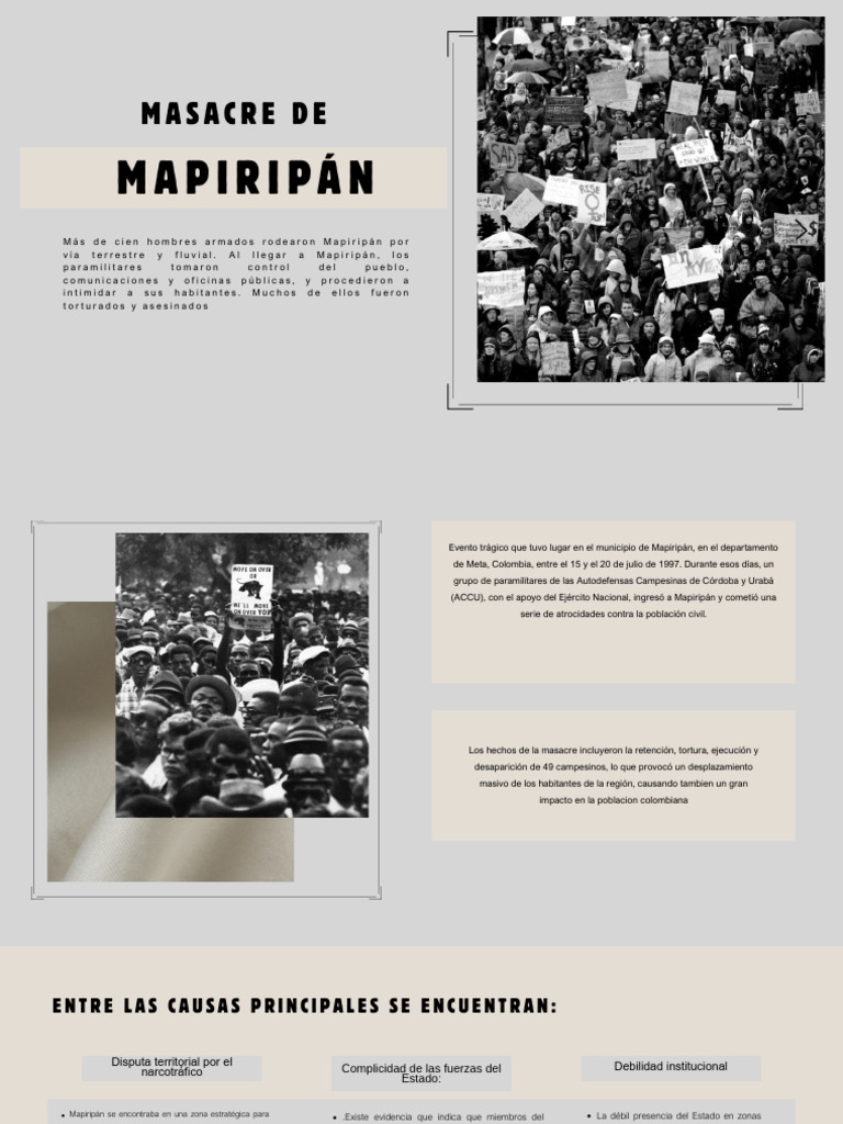 Masacre de Mapiripán: Historia y Justicia | PDF | Gobierno | Violencia