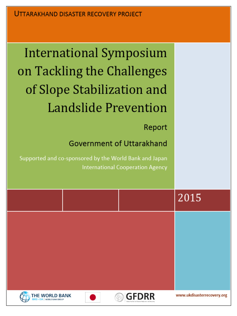 Intl Symposium Tackling Challenges Slope Stabilization Landslide Prevention Report | PDF ...