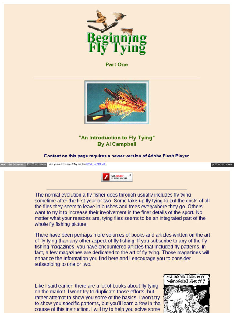 Beginning Fly Tying | PDF | Artificial Fly | Knot