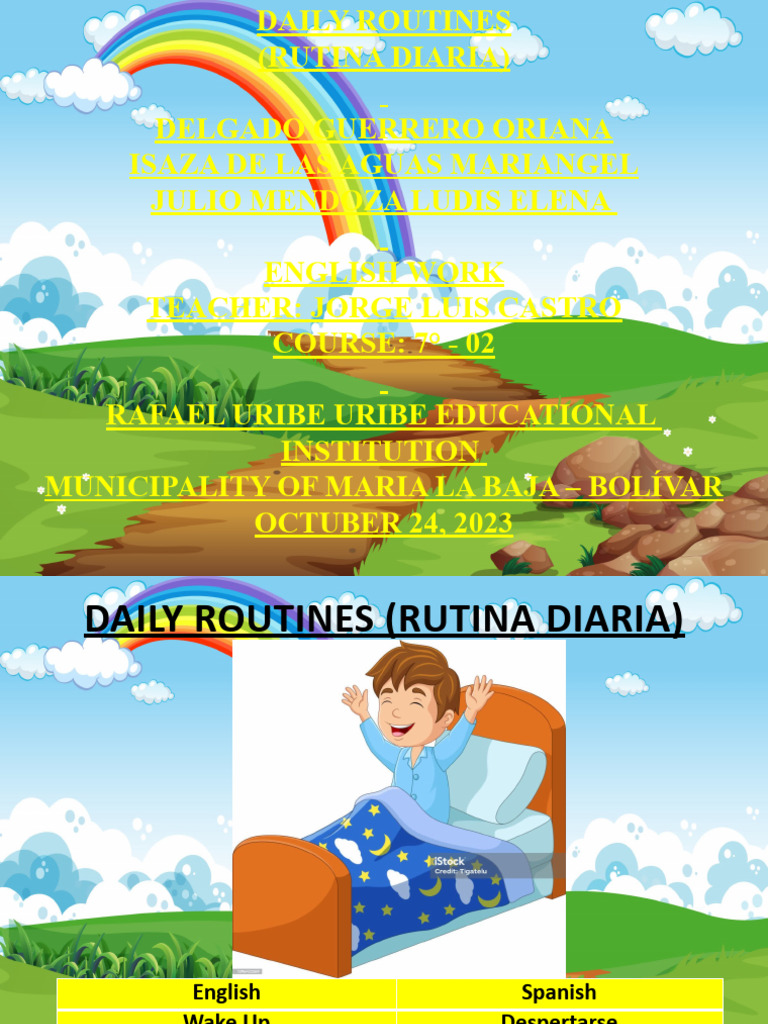 Daily Routines Grado 7 02 | PDF | Language Arts & Discipline