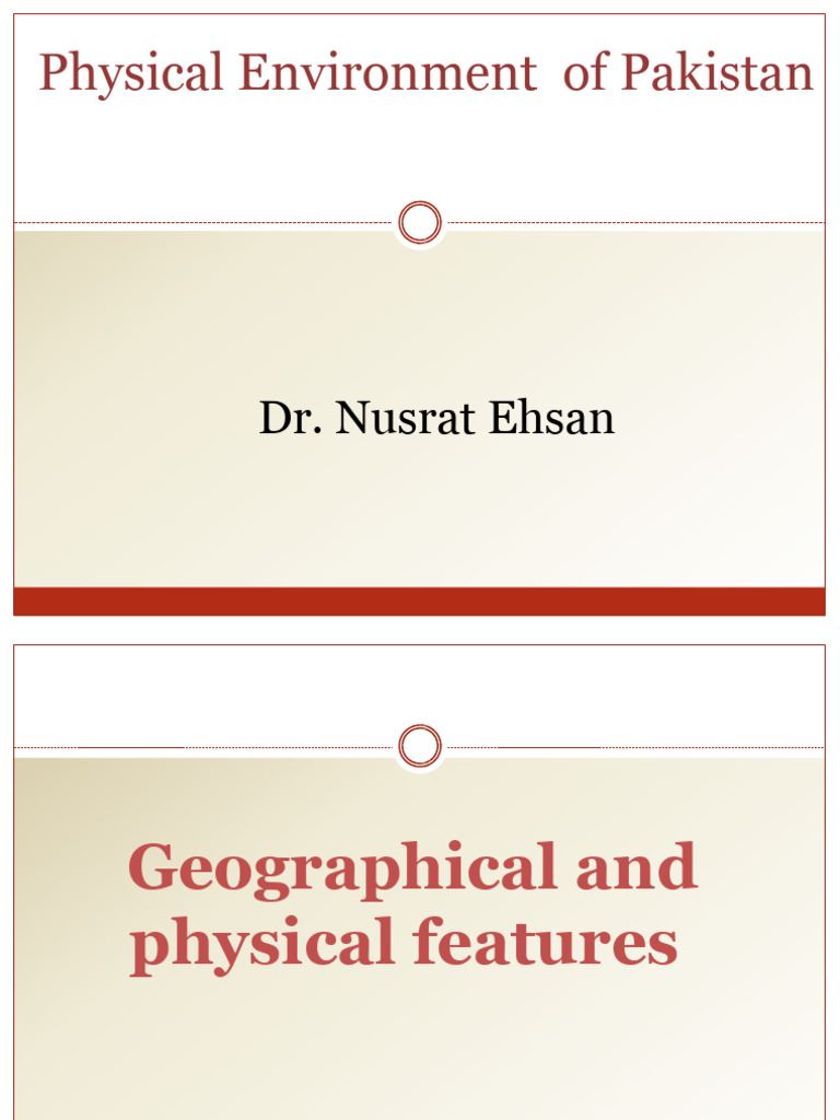 Physical Environment of Pakistan | PDF | Indus River | Agriculture