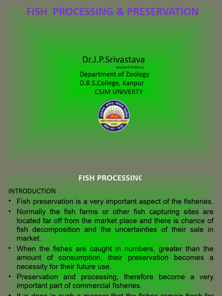 Fish Processing & Preservation | PDF | Food Preservation | Freezing