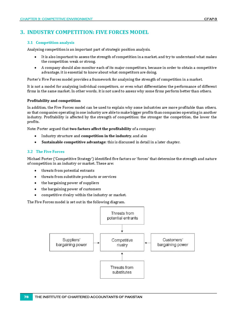 3.3 - Five Forces Model | PDF | Profit (Economics) | Economies