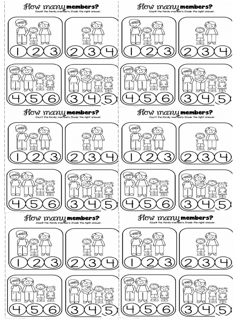 Family Count Primer Grado | PDF