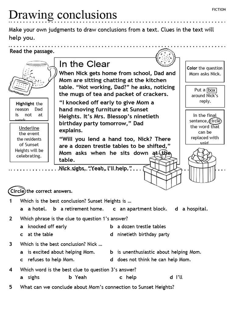 Comprehension 1 GC Drawing Conclusions | PDF