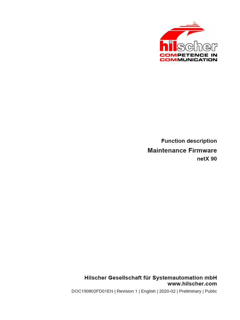 Maintenance Firmware For Netx 90 FD 01 EN | PDF | Booting | Computer File