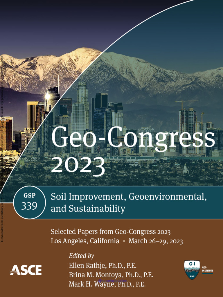 Geo Congress 2023 Soil Improvement, Geoenvironmental, and ...