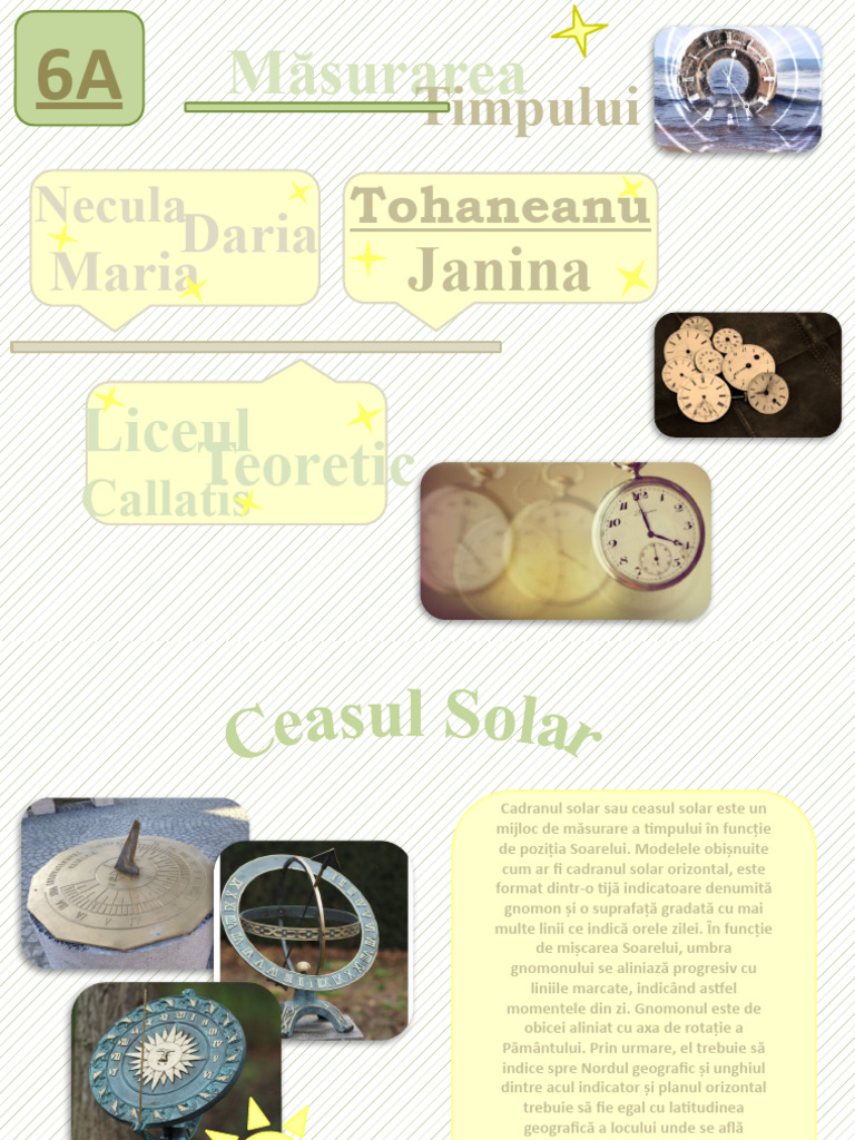 Masurarea Timpului (Fizica) | PDF