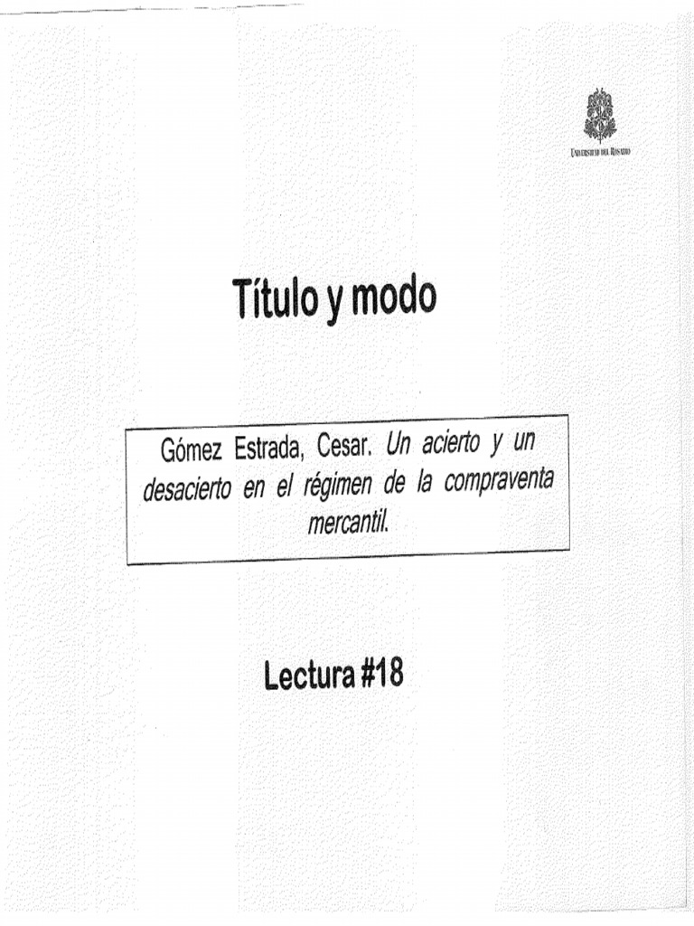 Titulo y Modo | PDF