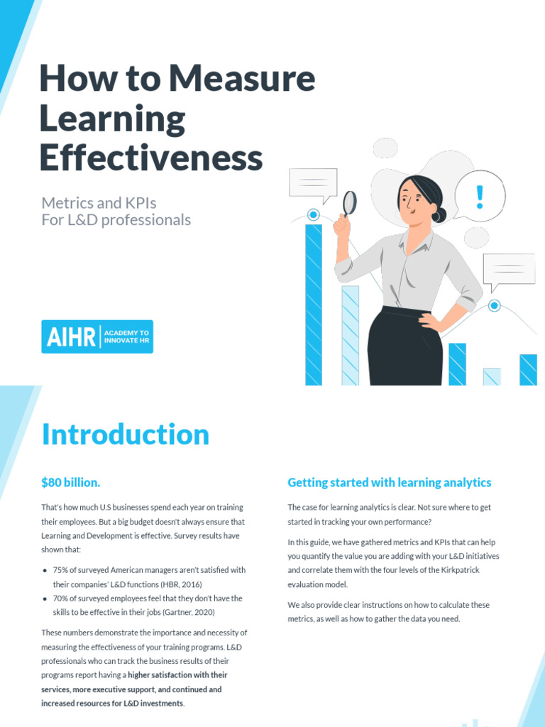 Measuring Learning Effectiveness Playbook | PDF | Performance Indicator ...