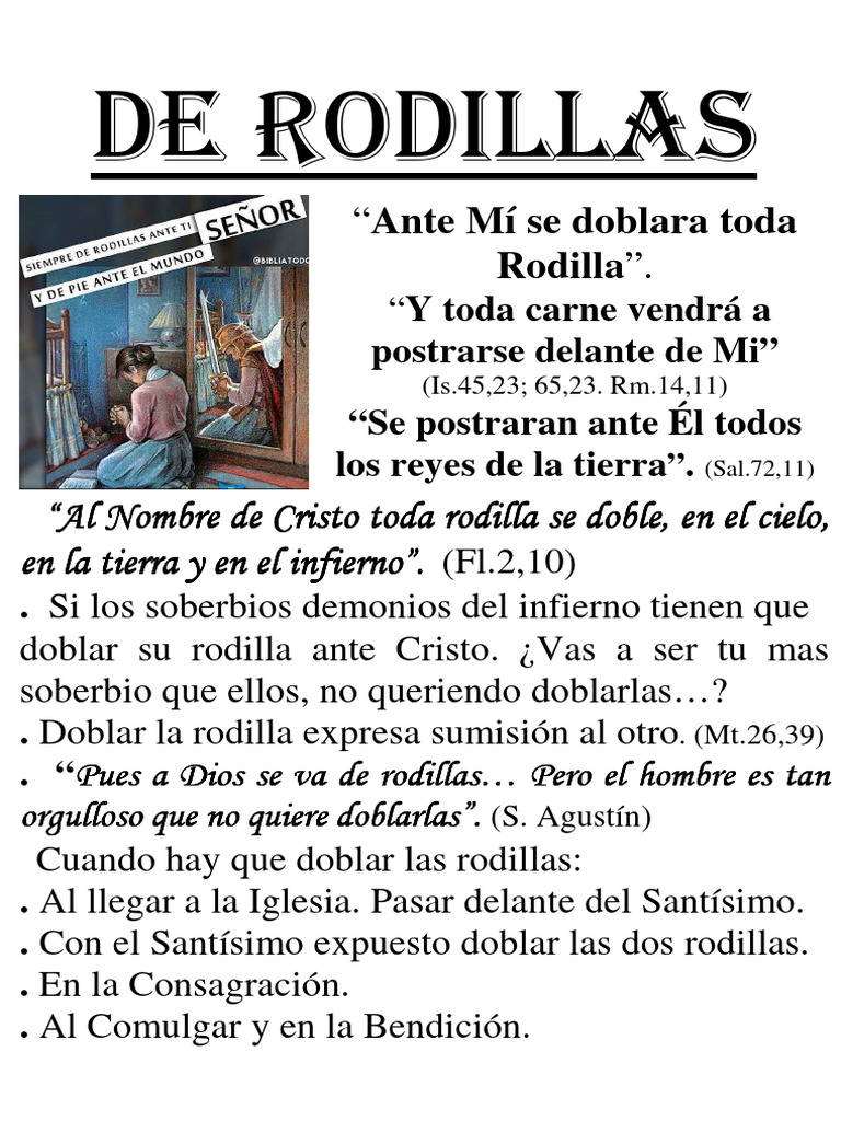 6) de Rodillas | PDF | eucaristía | Jesús