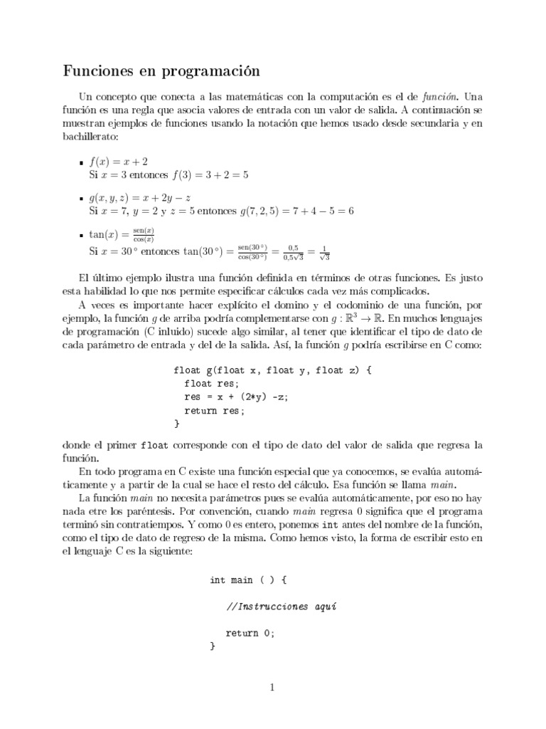 R 4 Funciones | PDF | Función (Matemáticas) | Lenguaje de programación