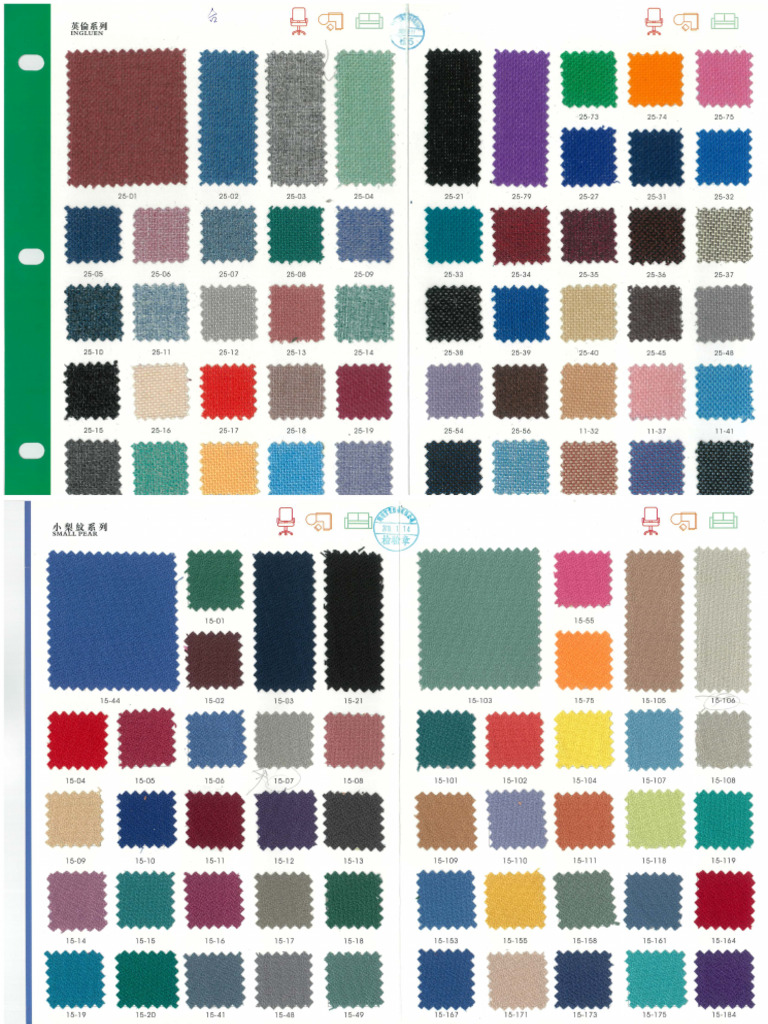 Fabric Color Chart | PDF
