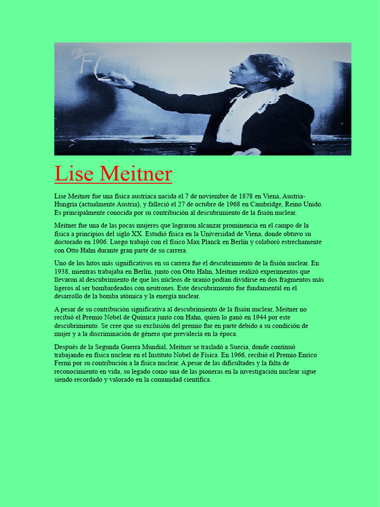 Lise Meitner | PDF