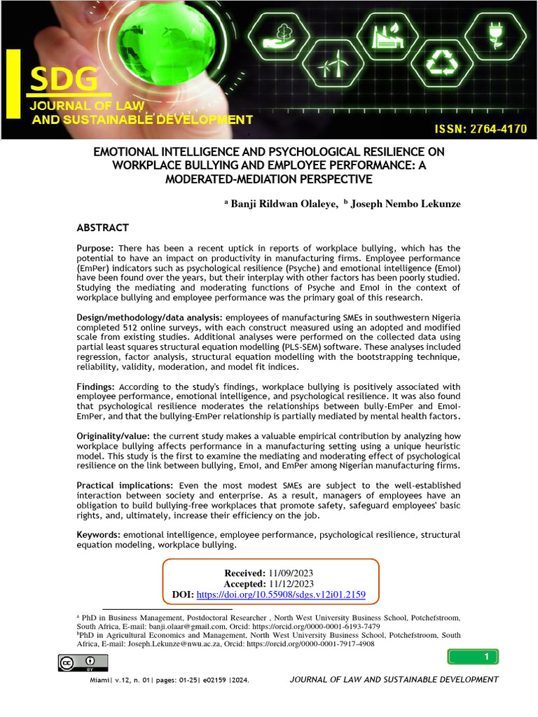 2159 Law | PDF | Workplace Bullying | Psychological Resilience